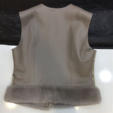 Womens Python Leather Vest Leather Guys Luxury Leather Jackets