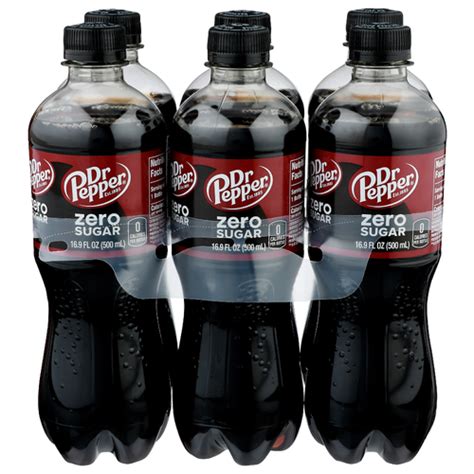 Dr Pepper Zero Sugar Dr Pepper 169 Fluid Ounce 6 Count Brookshires