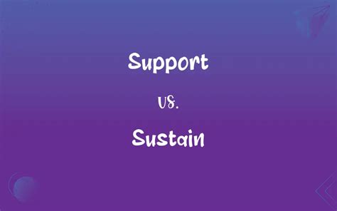 Support Vs Sustain Whats The Difference
