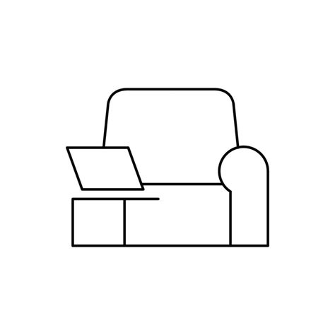 Home Workplace Thin Outline Icon Design Good For Website And Mobile App 45940108 Vector Art At