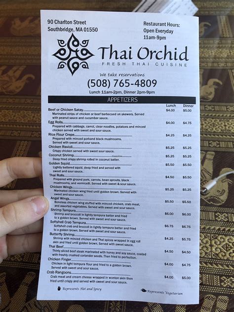 Thai Orchid Southbridge Massachusetts Restaurant Happycow