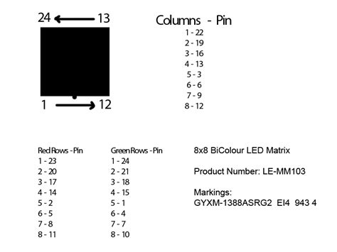 Arduino 88 LED Matrix Duck S Tech Blog