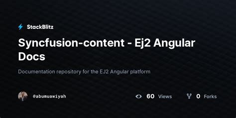 Syncfusion Content Ej2 Angular Docs Stackblitz