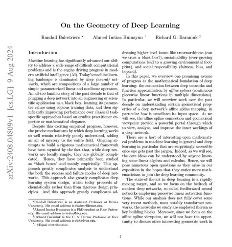 Michaelmike Erlihson On Linkedin Deeplearning Geometric Geometry Deepneuralnetworks