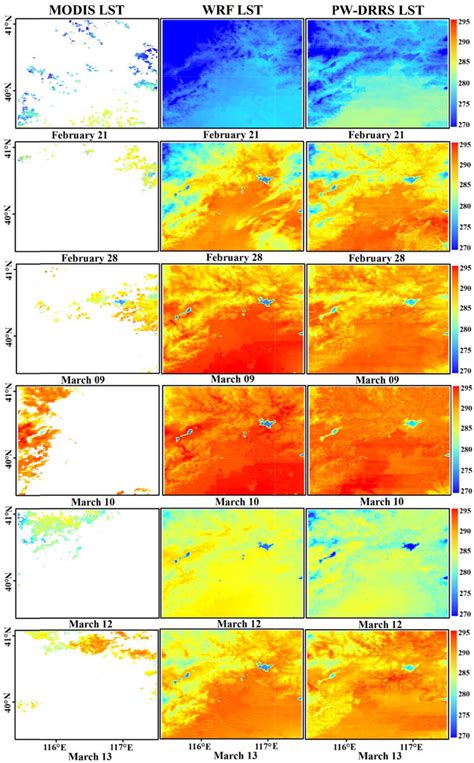 MODIS LST And All Weather LST Reconstructed By The PW DRRS Model On Download Scientific Diagram