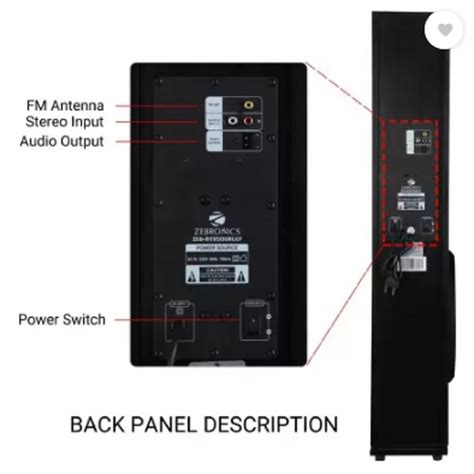 Black Zebronics Bt9500 Rucf Tower Speaker At ₹ 14999piece In Dehradun
