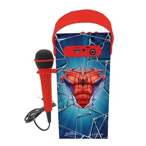 Boxa Portabila Cu Microfon Si Efecte De Lumini Lexibook Spiderman