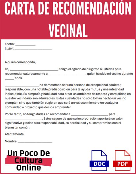 Carta De Recomendacion Vecinal My Xxx Hot Girl