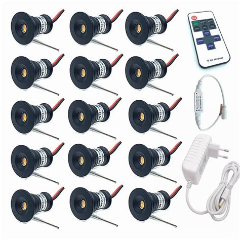 1w Mini Led Spot Lamps With Remote Controller Dimmable Downlight Dc12v