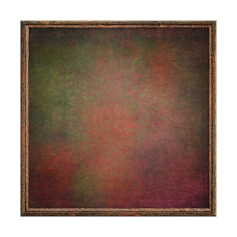 premium photo wooden frame empty brown square frame with red green