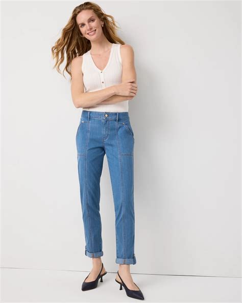 Pret Mid Rise Straight Cropped Utility Pant White House Black Market