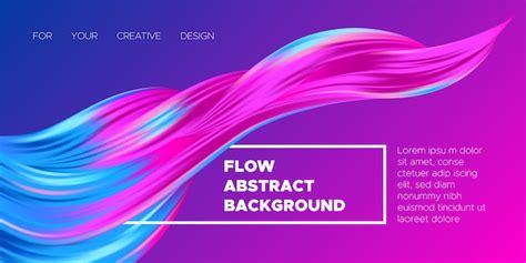 Premium Vector Abstract Flow Shapes Vibrant Gradient Background
