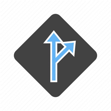Arrow Deviate Deviation Driving Indication Sign Signal Icon Download On Iconfinder
