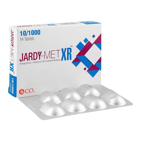 Jardy Met Xr Tablets 10 1000mg Box 14 Tablets