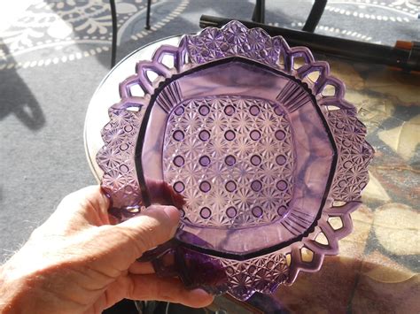Dark Purple Candy Dish Etsy