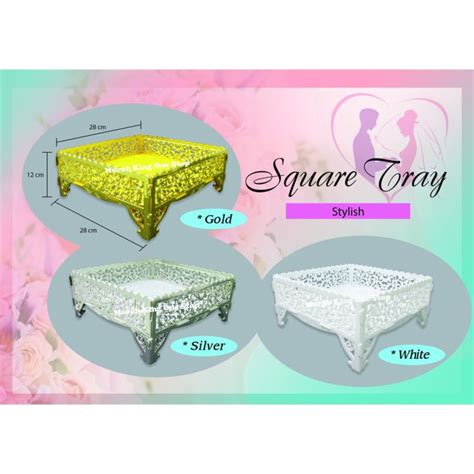 Promosi Dulang Hantaran Perkahwinan Squay Tray 27cm X 27cm X