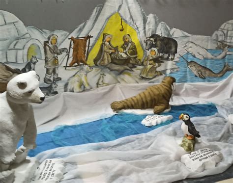 Божићна поставка у Врби Божић на Северном полу Епархија жичка