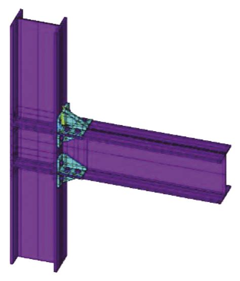 Finite Element Model A Global View B Joint Mesh Download Scientific Diagram