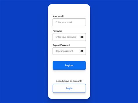 Simple Registration Screen By Yuda Prastowo On Dribbble