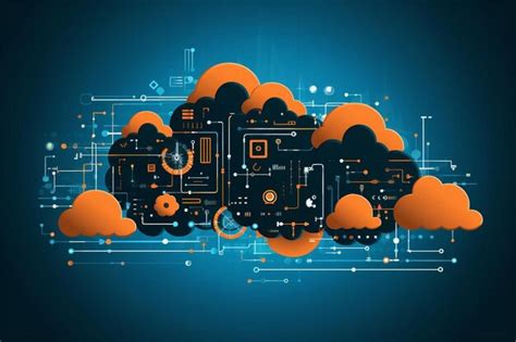 Premium Ai Image Cloud Computing Digital Technology With Gears