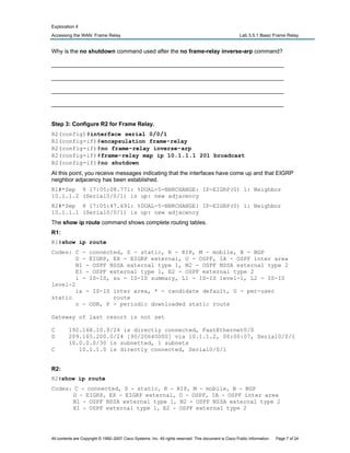 Lab 3 5 1 Basic Frame Relay PDF