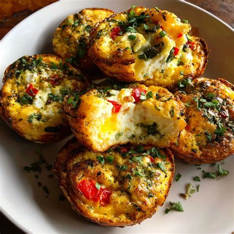 Flavorful Savory Baked Egg Bites With Fresh Herbs Recipes By Carla