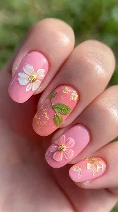 28 Stunning Pink Floral Nails Ideas To Try Delicate Designs For Every