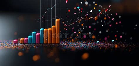 Dynamic Financial Analysis Vibrant Data Visualizations Reflecting