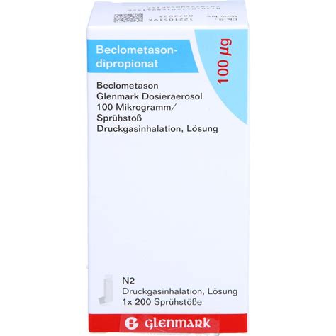 Beclometason Glenmark Dosieraerosol 100 μgsprüst 1 Buc Eumed