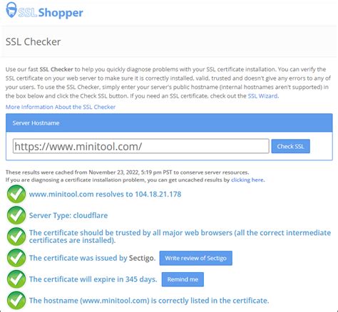 What Is Ssl Here Are Some Recommended Ssl Checkers Minitool