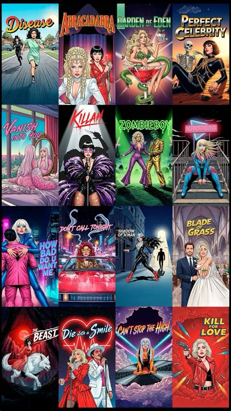 Lady Gaga Mayhem Hqs Wallpaper All Songs Pôsteres Art Deco Cartazes