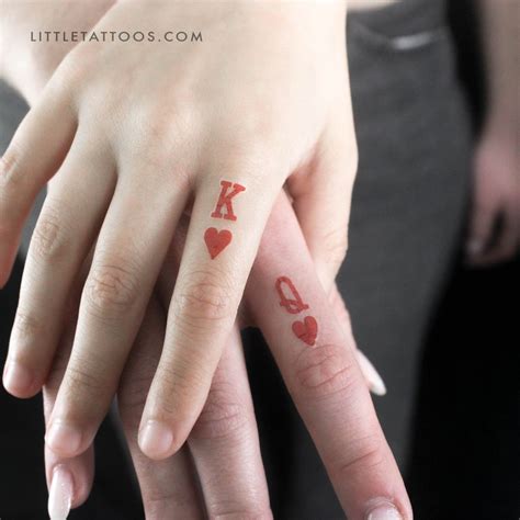 King And Queen Of Hearts Tattoos King Vintage And Queen Hearts