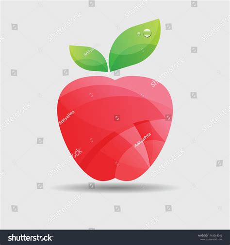 Apple Gradient Vector Illustration Eps10 Stock Vector Royalty Free