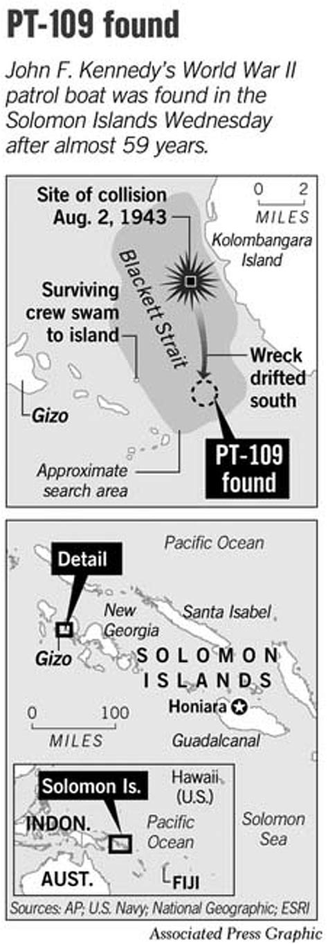 Wreckage Said To Be Pt 109 Boat Skippered By John F Kennedy Sank In