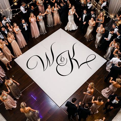 Custom Wedding Dance Floor Decal Custom Floor Decal Wedding Monogram