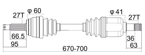 Autotec Ebs Products Drive Shaft Assy
