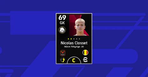 Nicolas Closset 统计 Efootball 2022