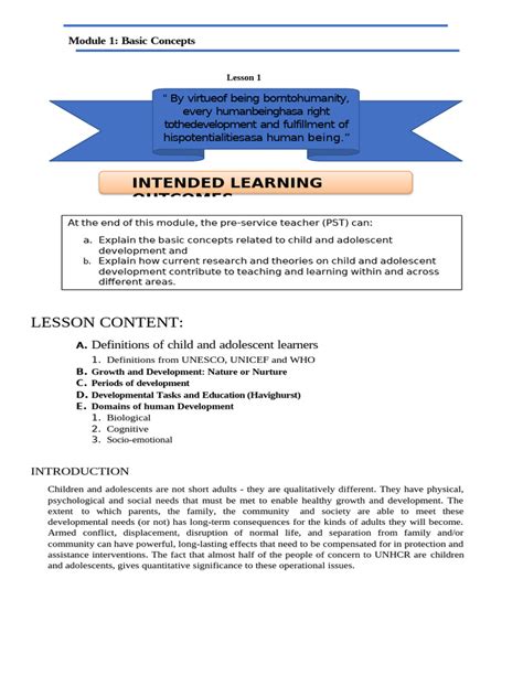 module 1 basic concepts pdf adolescence nature versus nurture