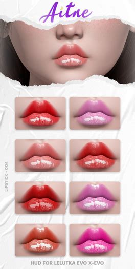 Second Life Marketplace Aitne Mk Lipstick 004 Lel Evox Evo Hud
