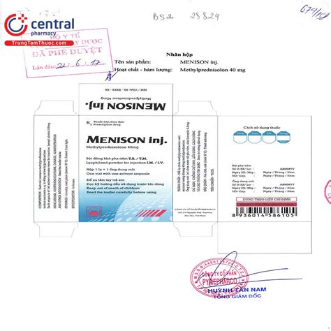 [chÍnh HÃng] Thuốc Menison Inj 40mg điều Trị Viêm Khớp Dạng Thấp