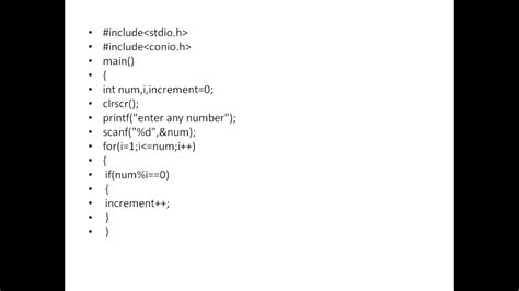 Prime Number Program In C Language Youtube