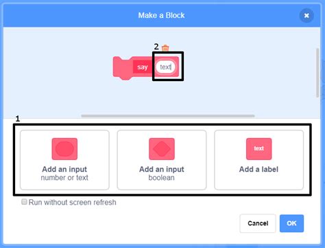 Create A New Block With Parameters