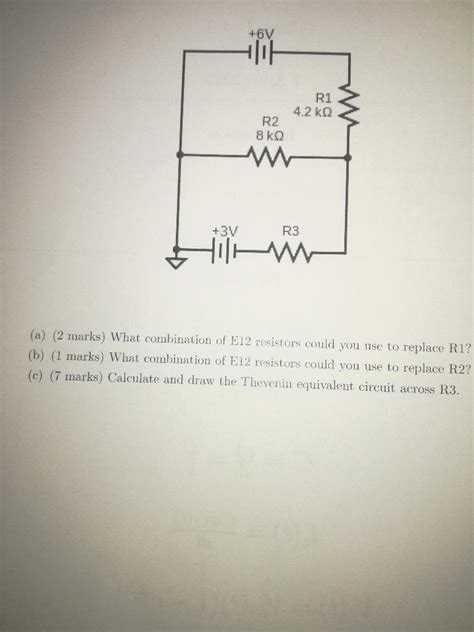 solved 6v 3v r1 4 2 ΚΩ r2 8kq r3 hillw ww a 2