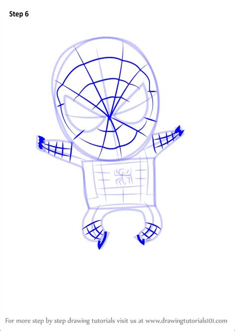How To Draw Chibi Spiderman Chibi Characters Step By Step DrawingTutorials