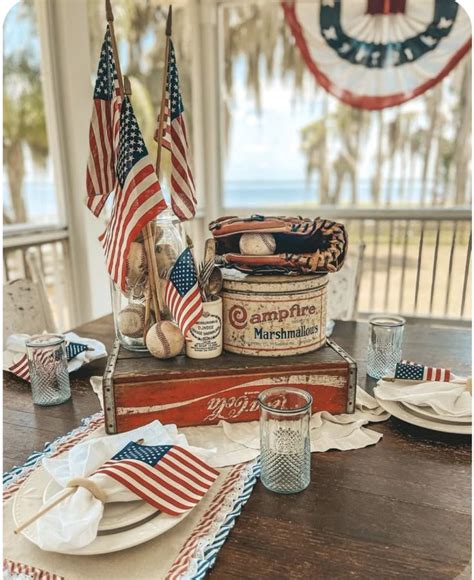 Pin By Tina Roe On 4th Of July Fourth Of July Decor 4th Of July Decorations July Crafts