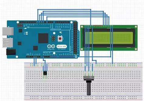 LM 35 Temperature Sensor And Arduino Temperature Monitor Using LCD Display