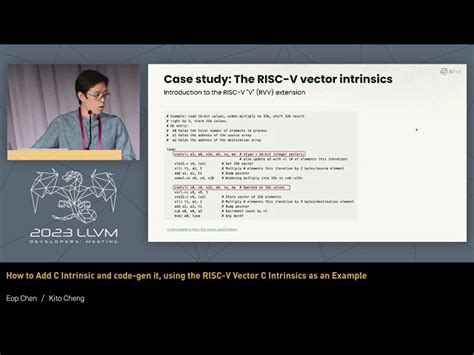 2023 llvm dev mtg how to add an c intrinsic and code gen it using