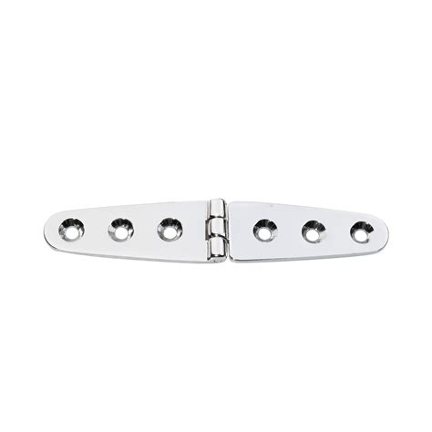 6 Chrome Plated Brass Strap Hinges Whitecap Marine Hardware