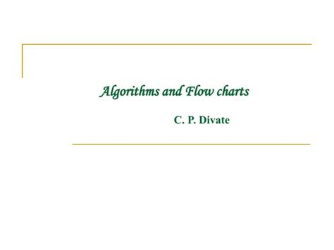 Basics Of Programming Algorithms And Flowchart Ppt