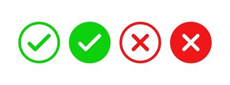 Premium Vector Check Mark Icon Set Vector Illustration